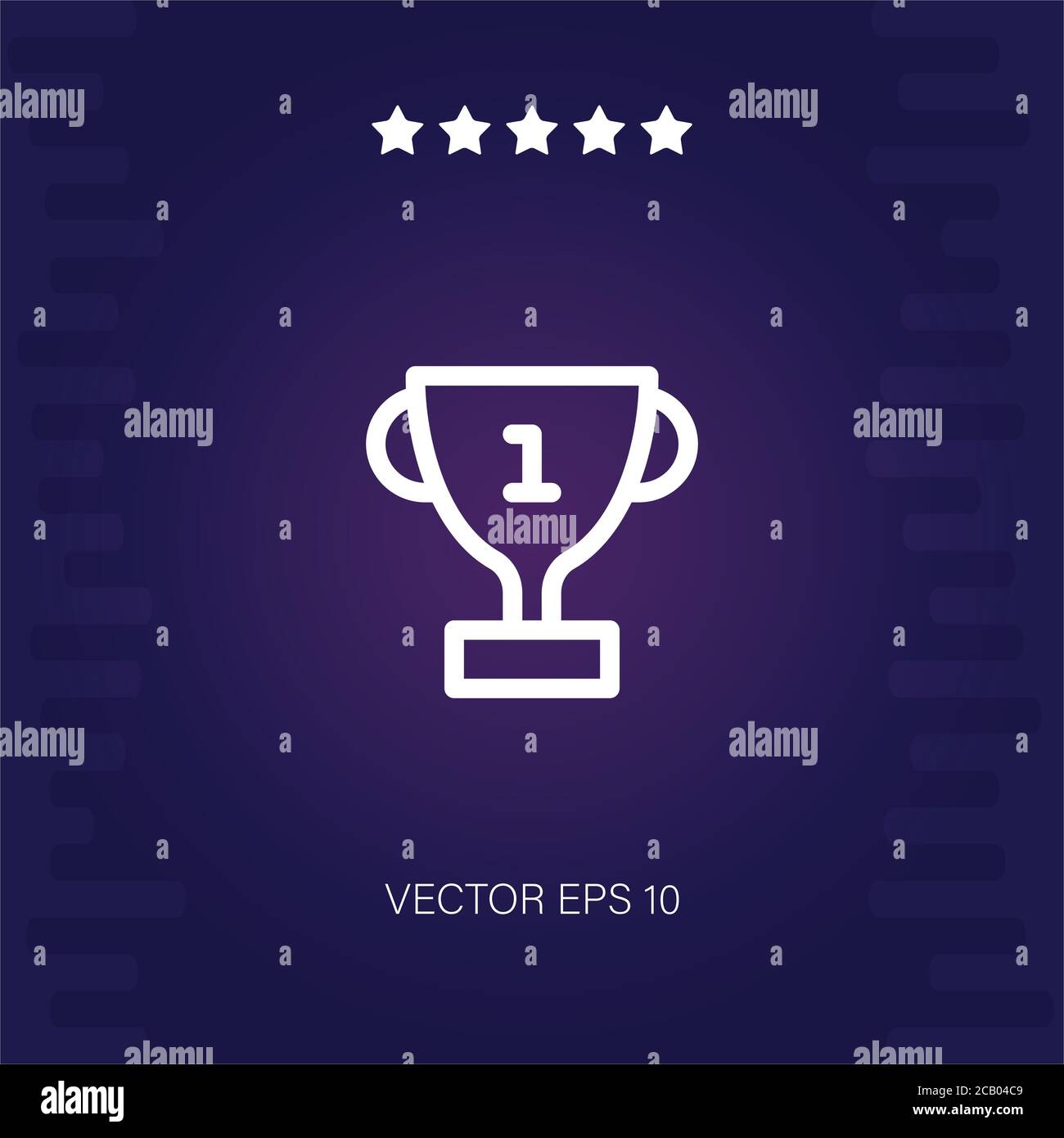 trophy vector icon modern illustration Stock Vector Image & Art - Alamy