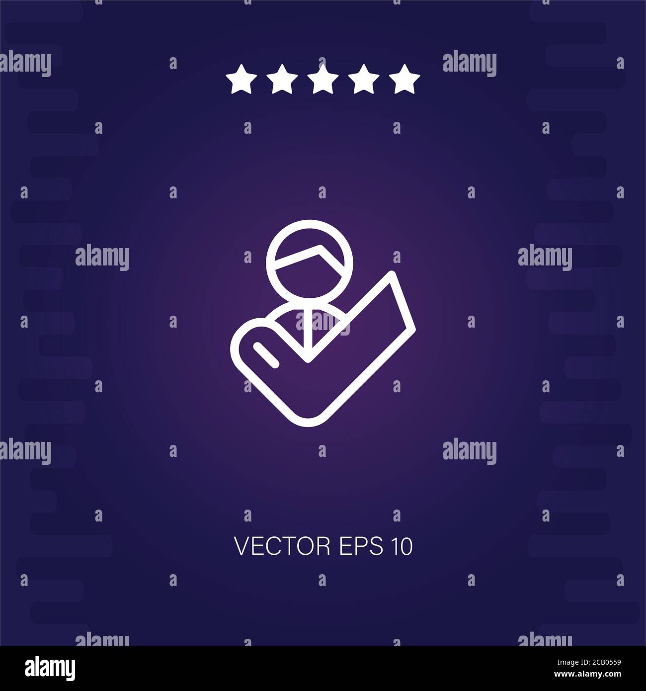 customer vector icon modern illustration Stock Vector Image & Art - Alamy