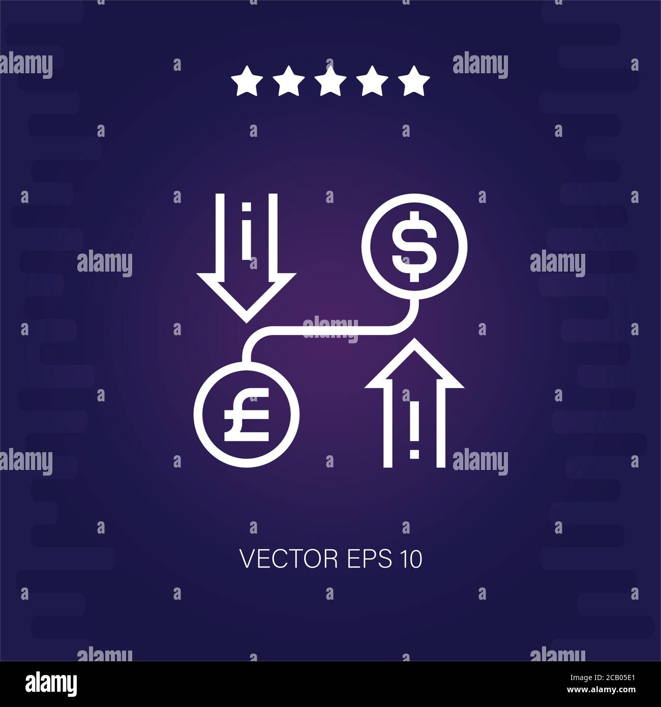 exchange vector icon modern illustration Stock Vector Image & Art - Alamy