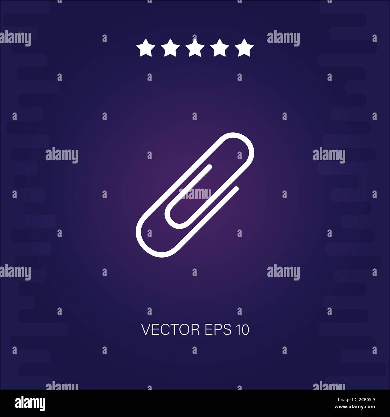 paperclip vector icon modern illustration Stock Vector Image & Art - Alamy