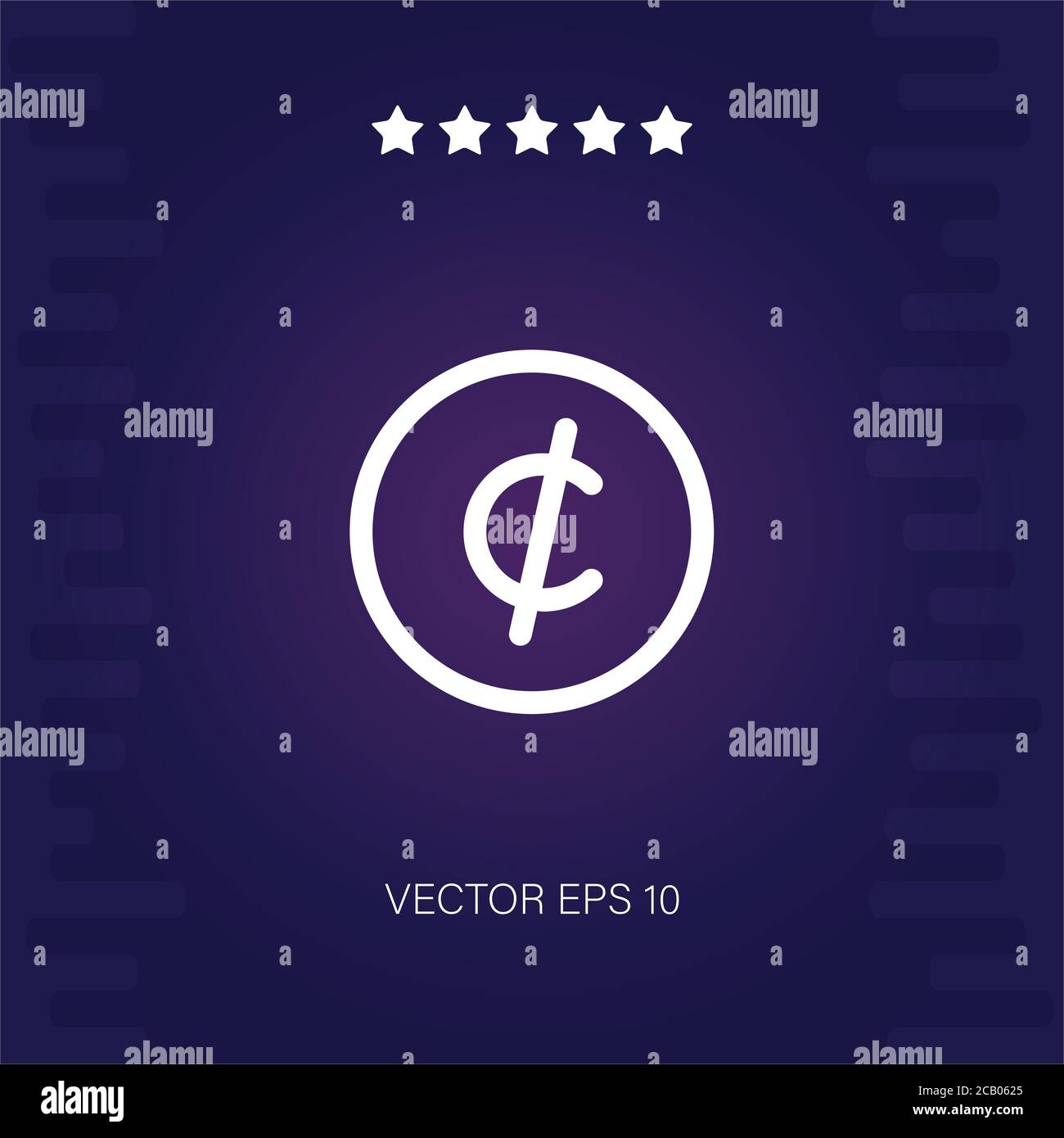 cent vector icon modern illustration Stock Vector Image & Art - Alamy