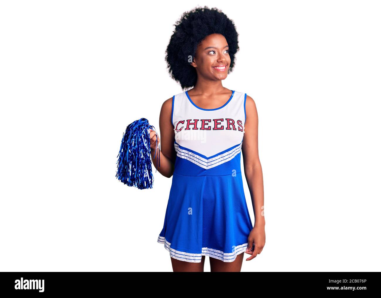 Side view young smiling cheerleader hi-res stock photography and images ...