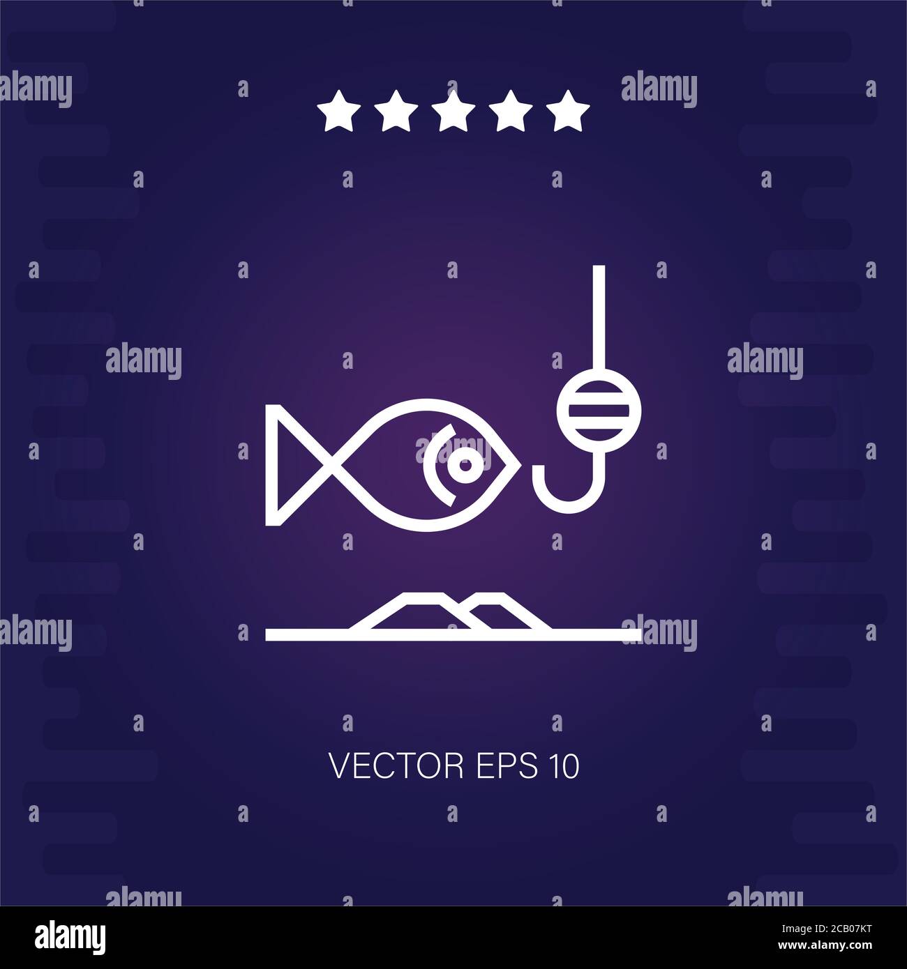 fishing vector icon modern illustration Stock Vector Image & Art - Alamy