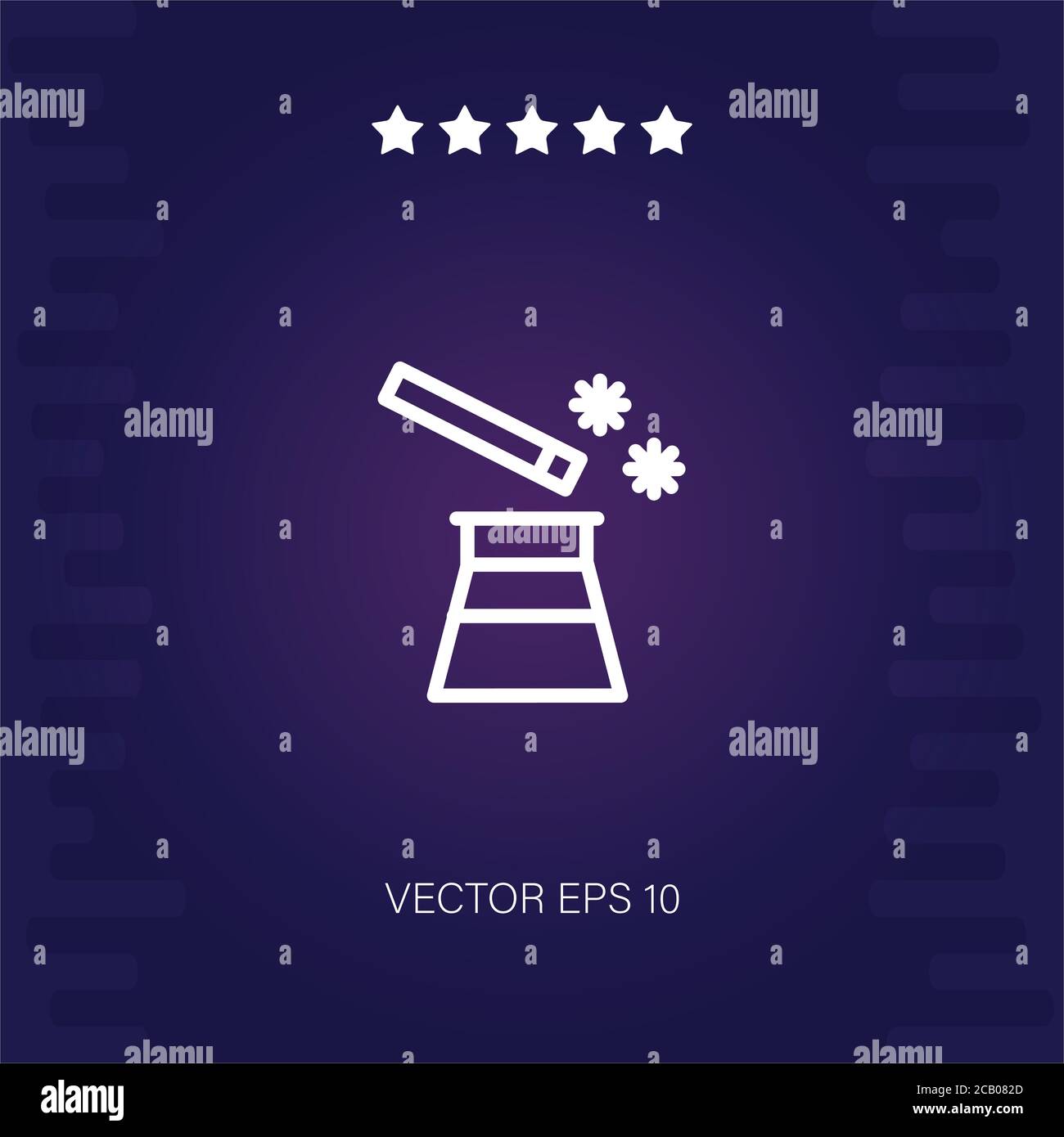 magician vector icon modern illustration Stock Vector Image & Art - Alamy