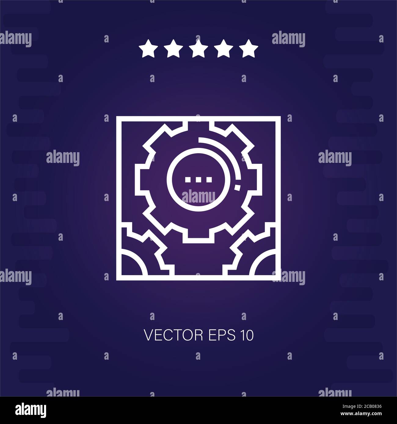 settings vector icon modern illustration Stock Vector Image & Art - Alamy