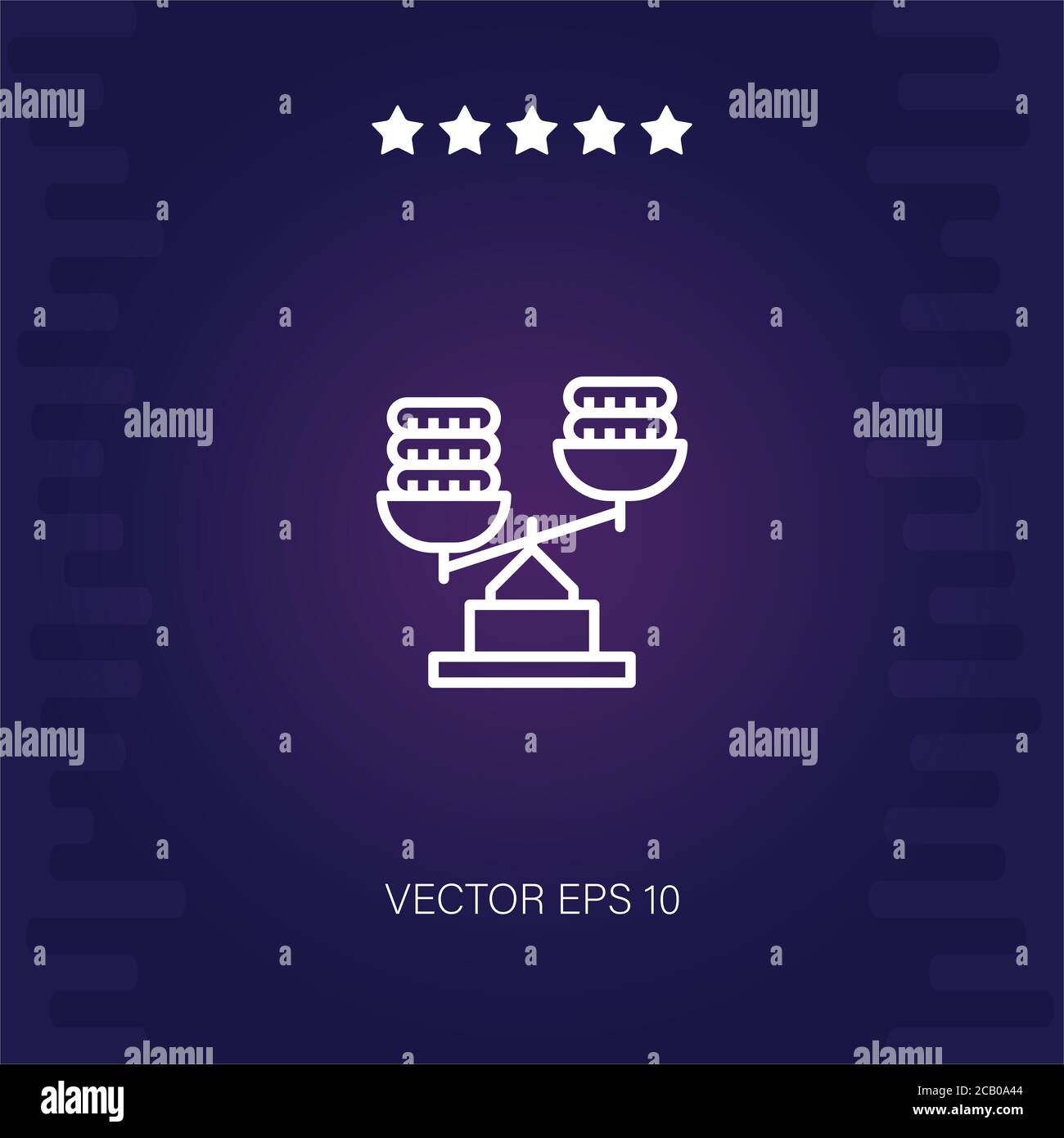 scale vector icon modern illustration Stock Vector Image & Art - Alamy