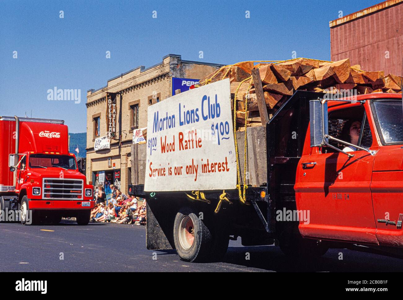 Loggers Jubilee Parade, Main Street, Morton, Washington USA Stock Photo ...