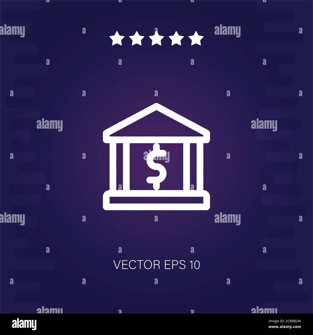 bank vector icon modern illustration Stock Vector Image & Art - Alamy