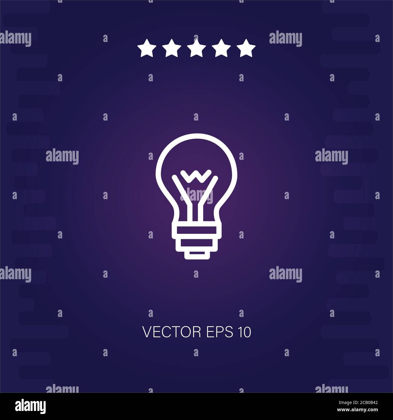 light bulb vector icon modern illustration Stock Vector Image & Art - Alamy