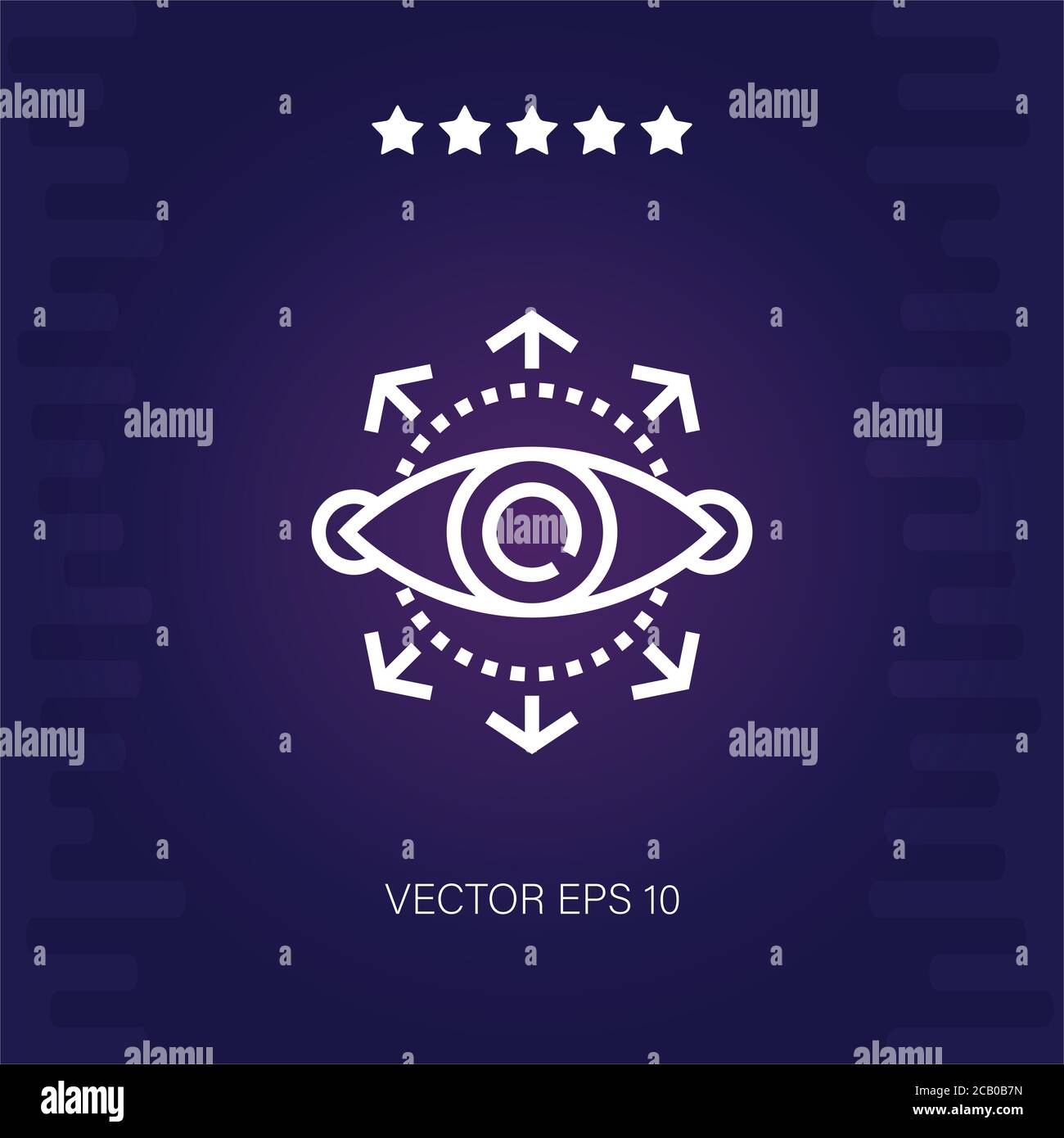 vision vector icon modern illustration Stock Vector Image & Art - Alamy