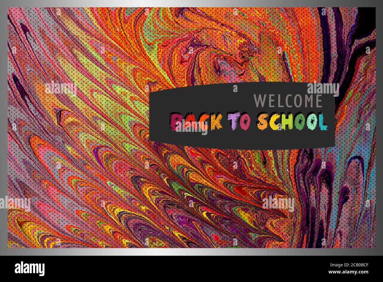 Back to school, education background for invitation, promotion poster ...