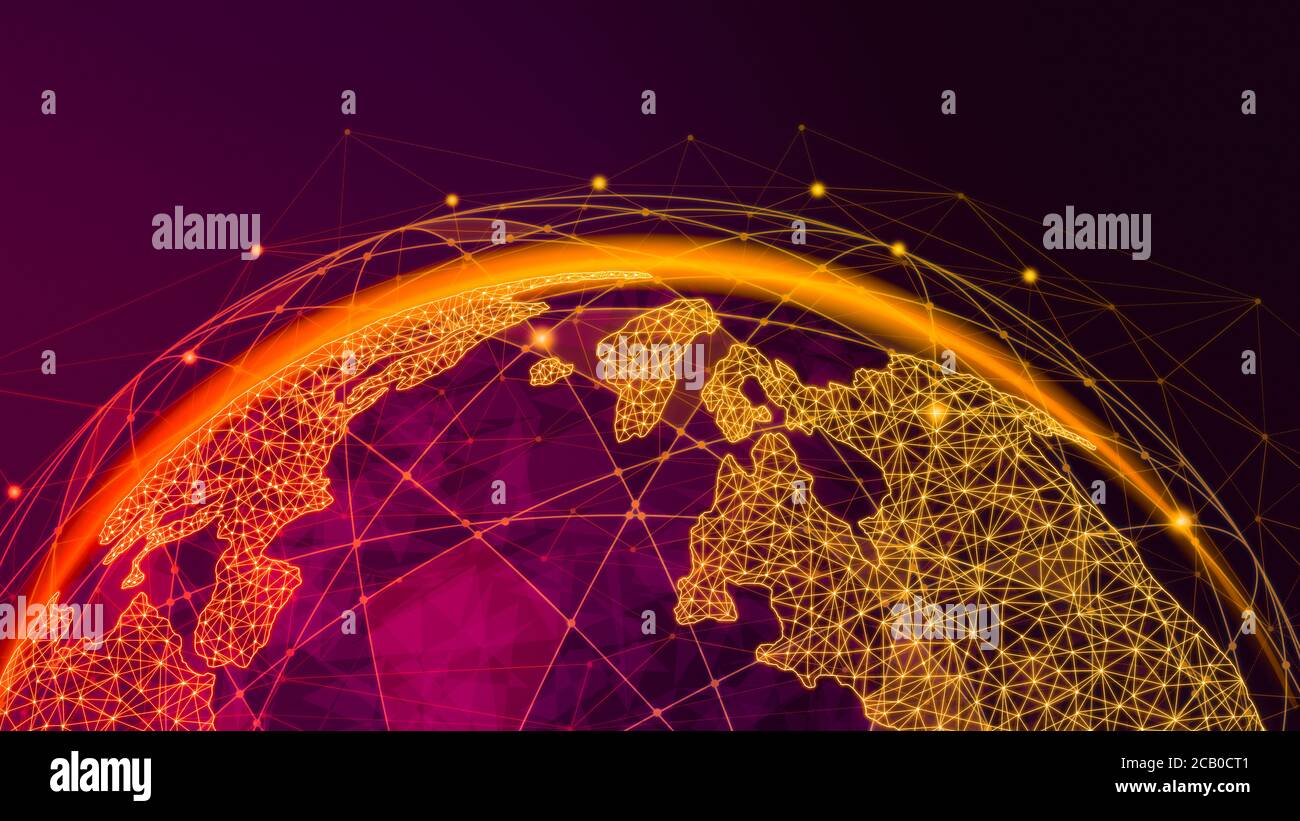 Internet network map hi-res stock photography and images - Alamy