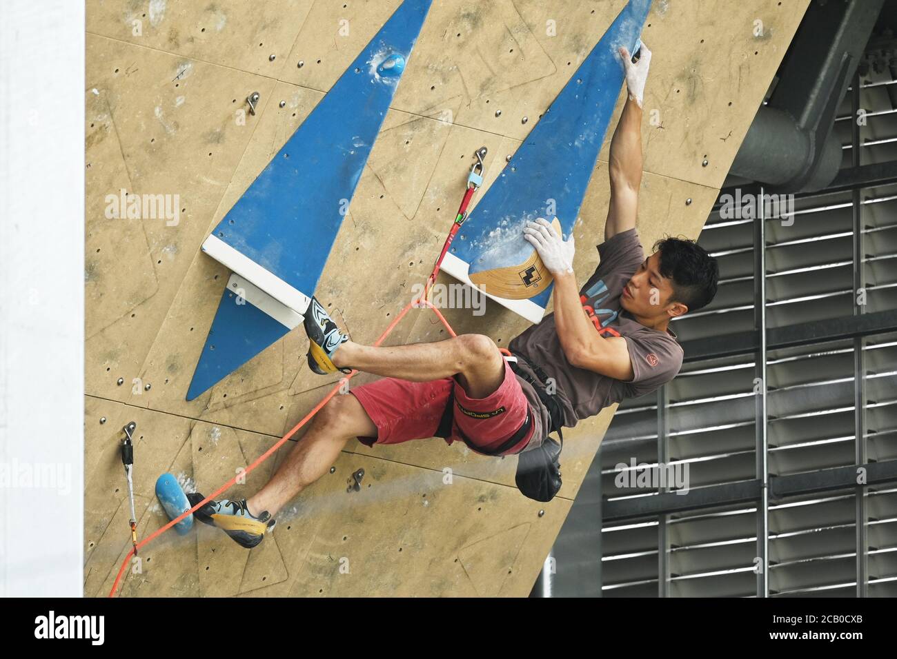 Morioka, Iwate, Japan. Credit: MATSUO. 9th Aug, 2020. Masahiro Higuchi Sport Climbing : 33rd ...