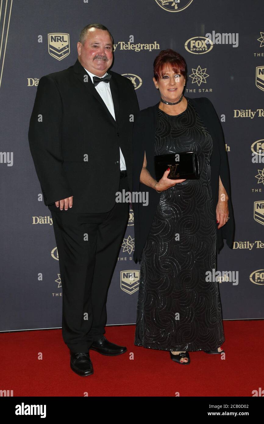 Commentator Darryl Brohman and his wife Beverly Brohman arrives on the ...