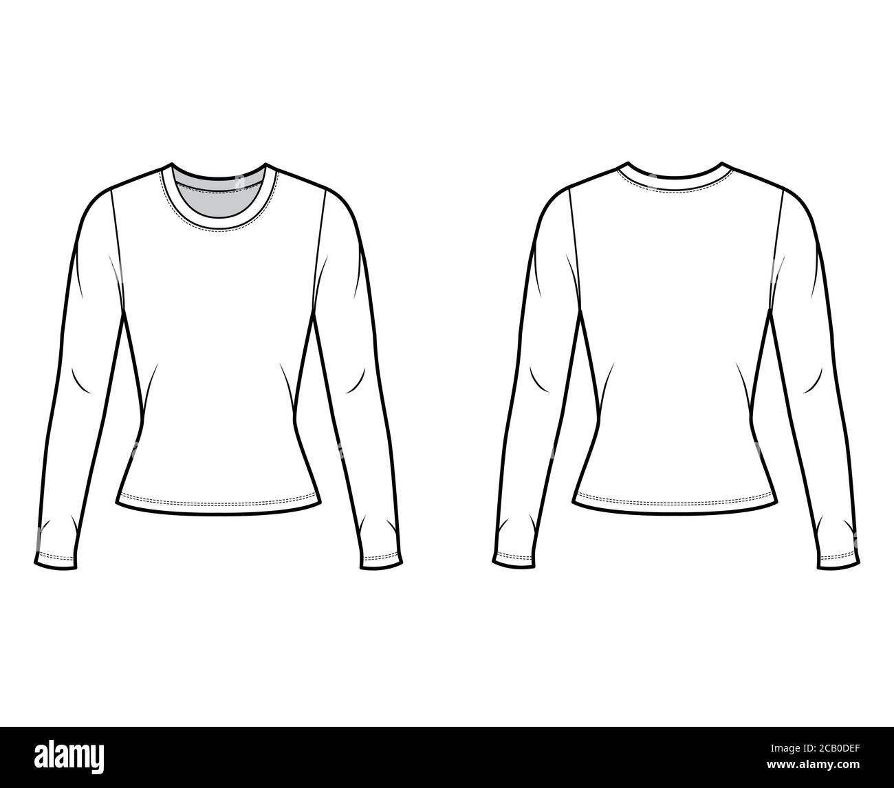 Close fitting top Stock Vector Images - Alamy