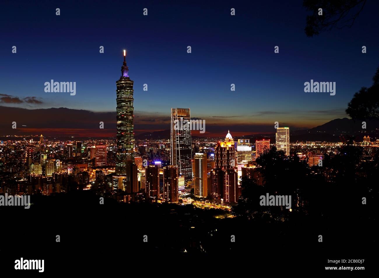 The modern city of Taipei, buildings cityscapes view the capital of ...