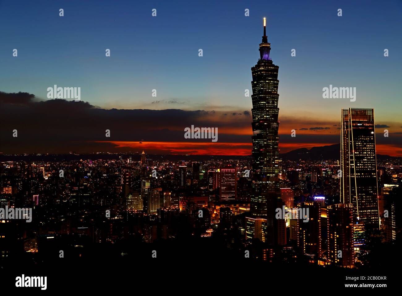 The modern city of Taipei, buildings cityscapes view the capital of ...