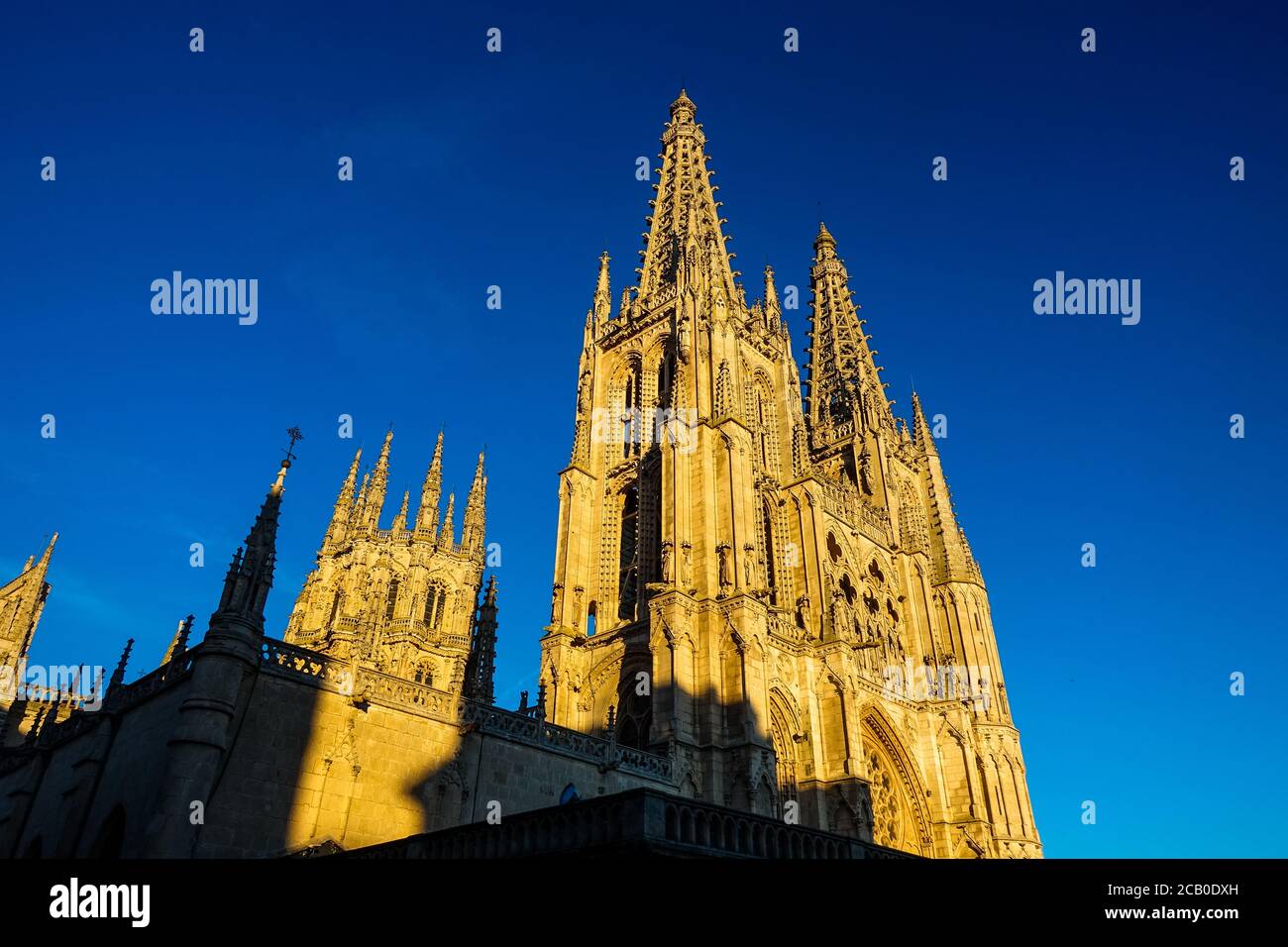 Cathedral of Santa Maria, Burgos, Castilla, Spain. - a landmark on the ...