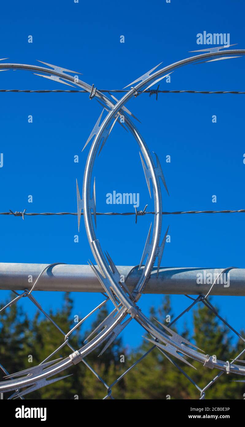 Enhanced fencing hi-res stock photography and images - Alamy