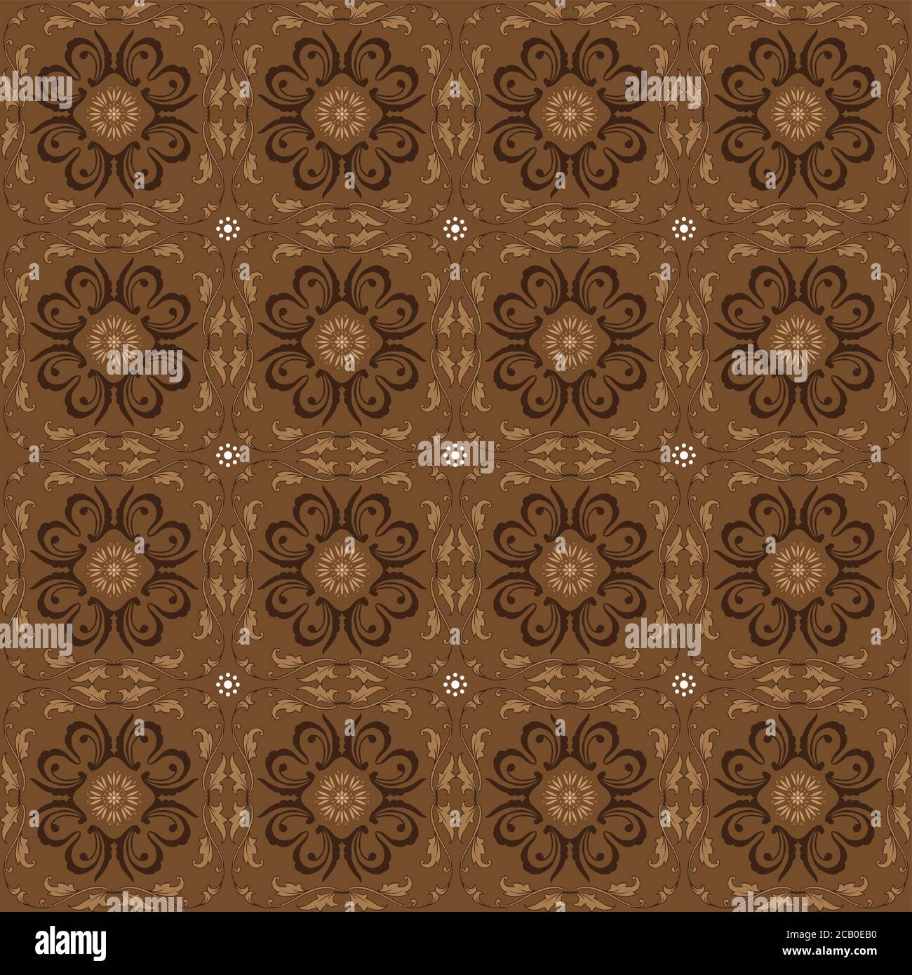 Solo batik modern motif with simple dark brown color design Stock ...