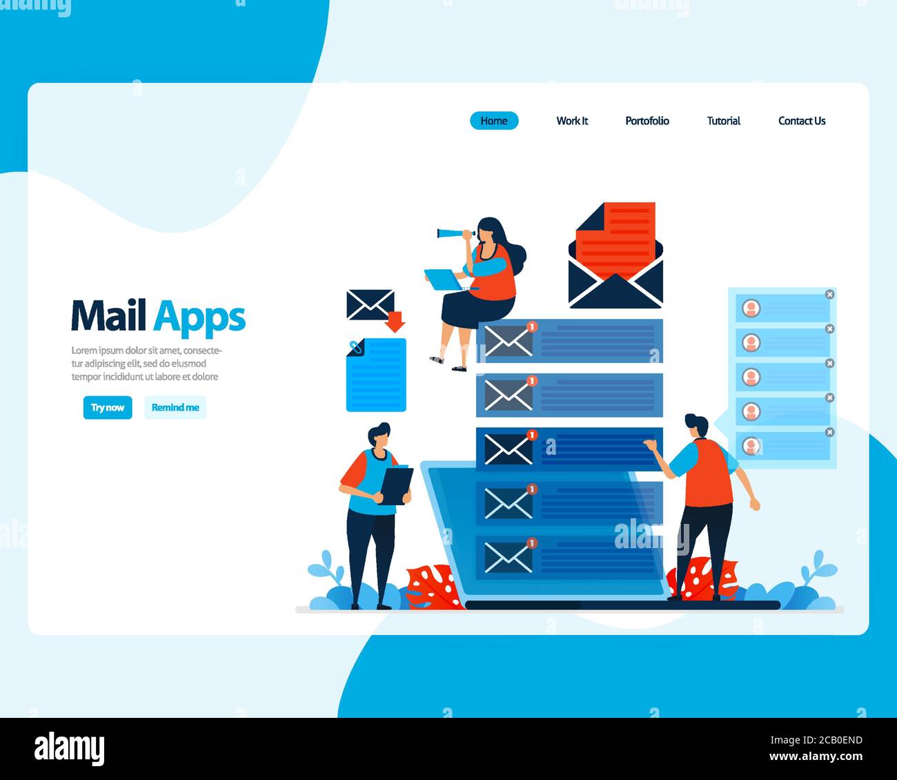 Email scheduling Stock Vector Images - Alamy