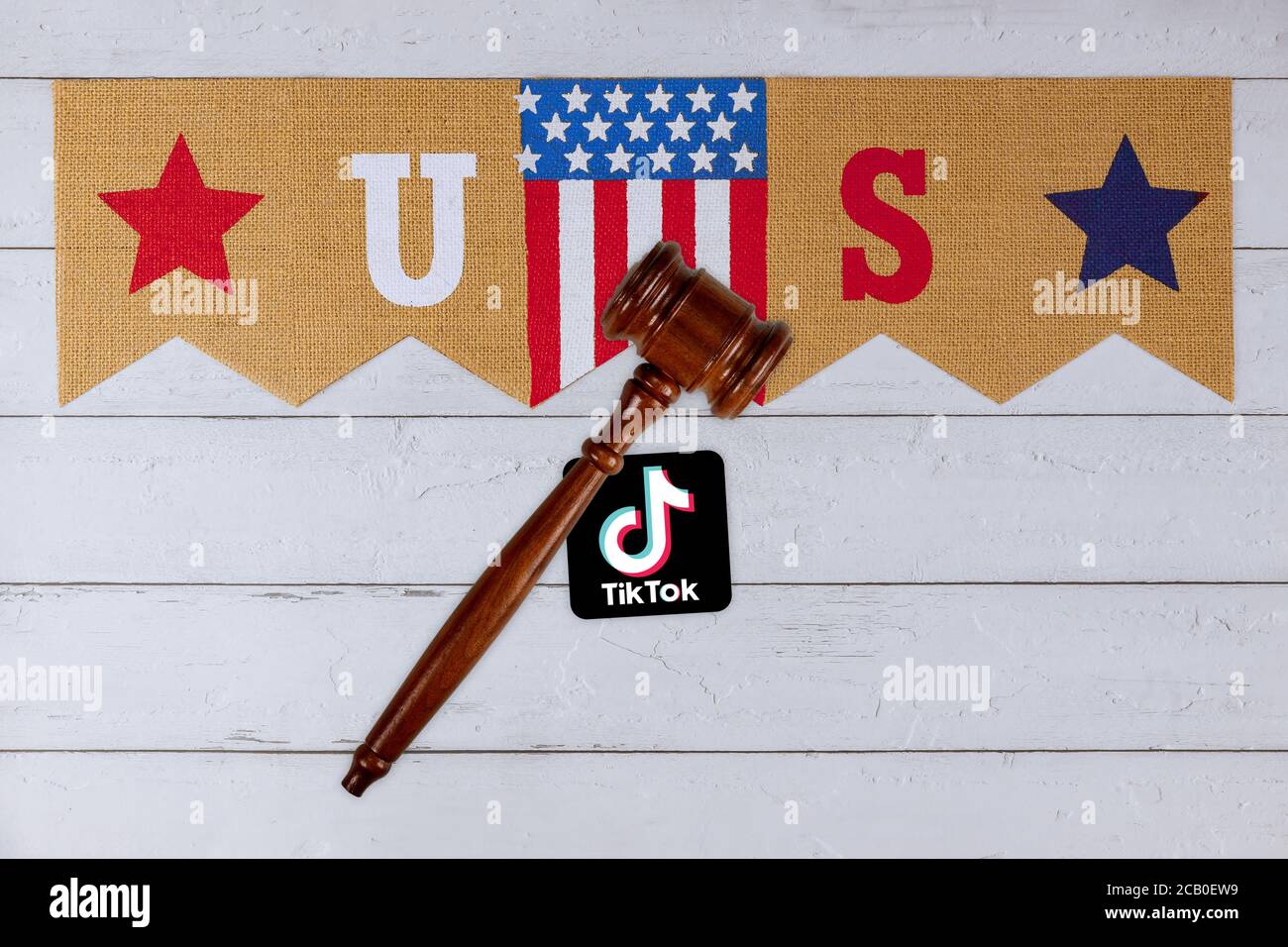 WASHINGTON D.C., USA - AUGUST 05, 2020: Conflict between the President ...