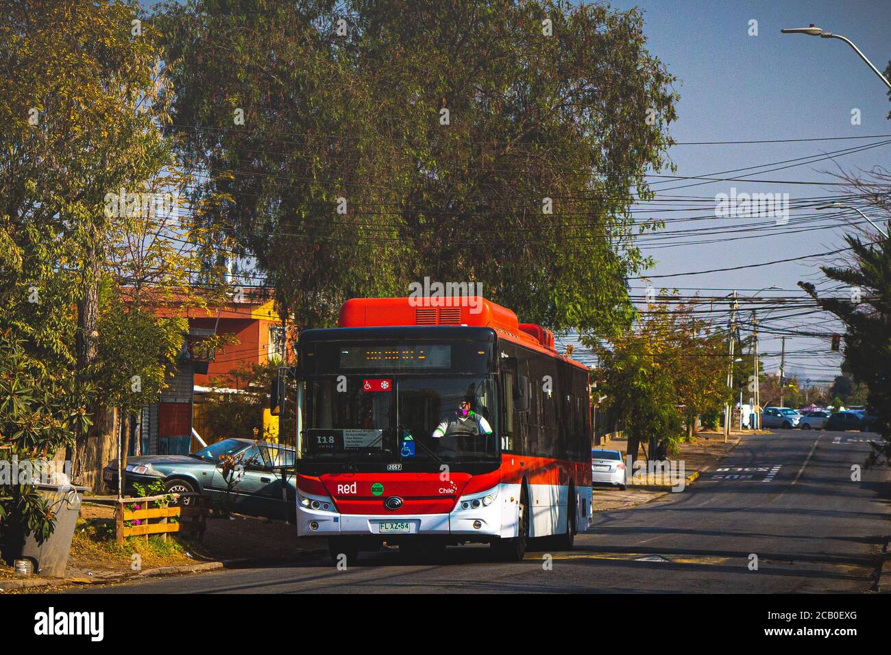 Santiago, Chile - May 2020: A Transantiago / Red Movilidad bus in ...