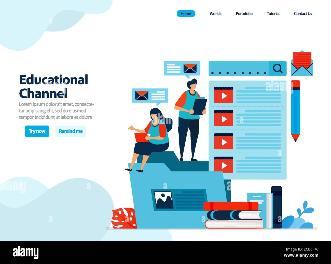 Educational channel Stock Vector Images - Alamy