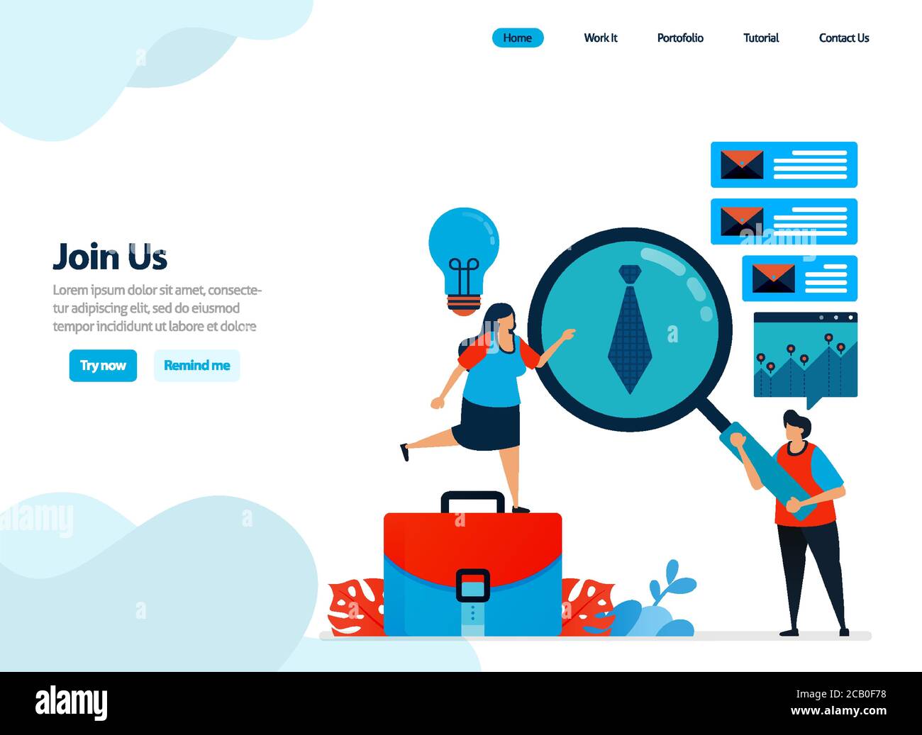 website design of join us, hiring and refer a friend program ...