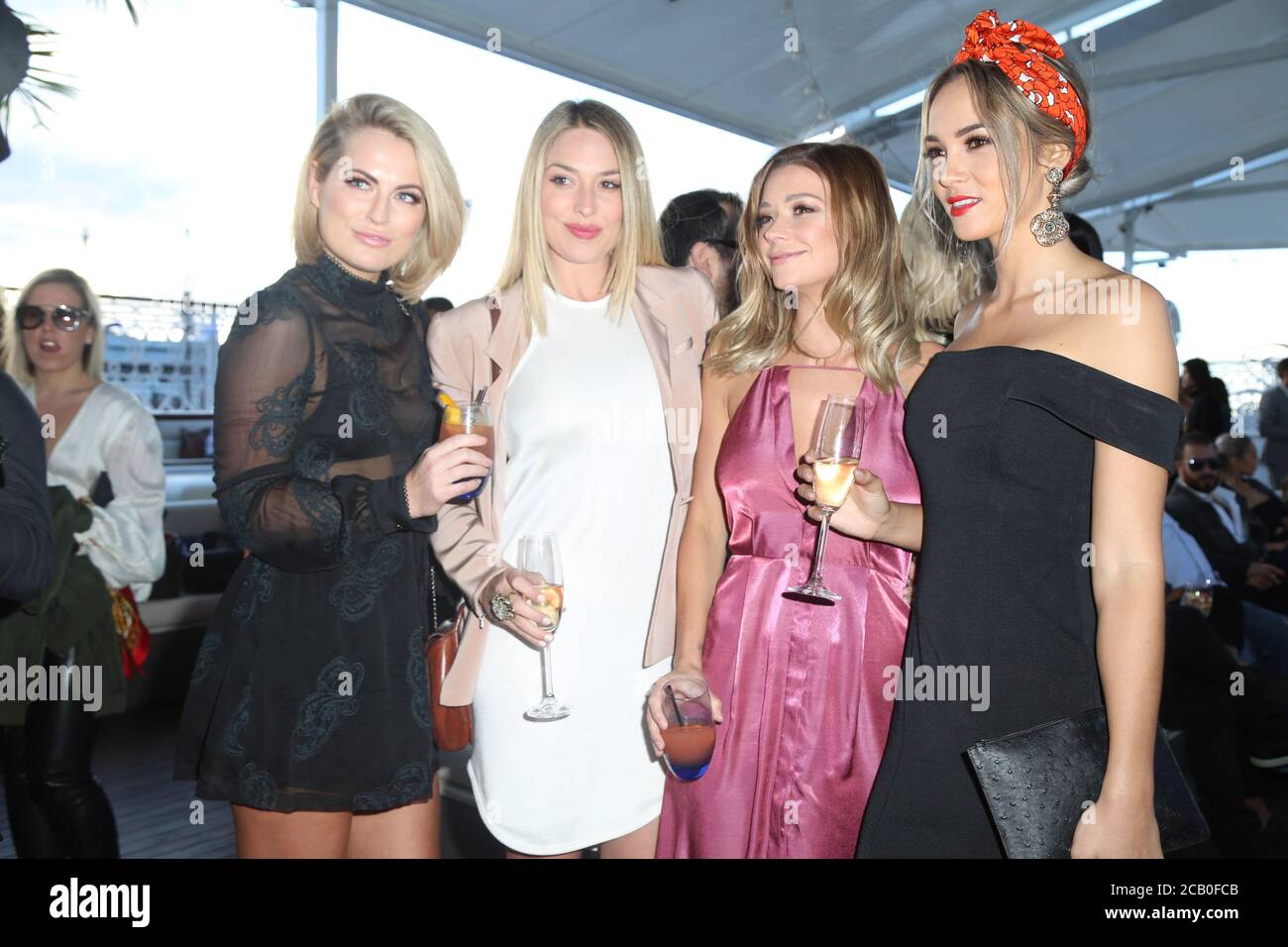 L-R: Keira Maguire, Lisa Clark, Lisa Hyde and Aisha Jade attends the ...