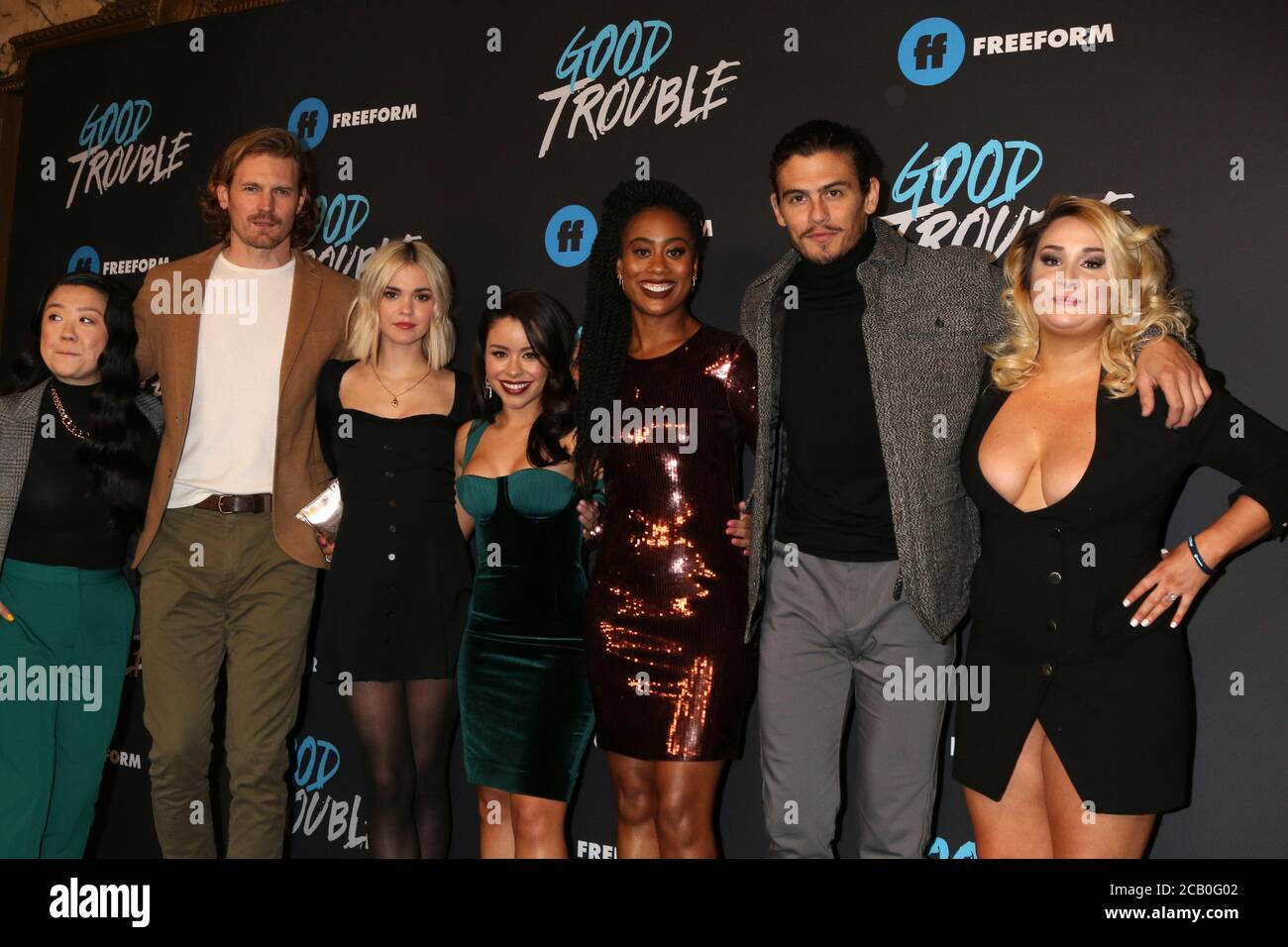 LOS ANGELES - JAN 8: Sherry Cola, Josh Pence, Maia Mitchell, Cierra ...