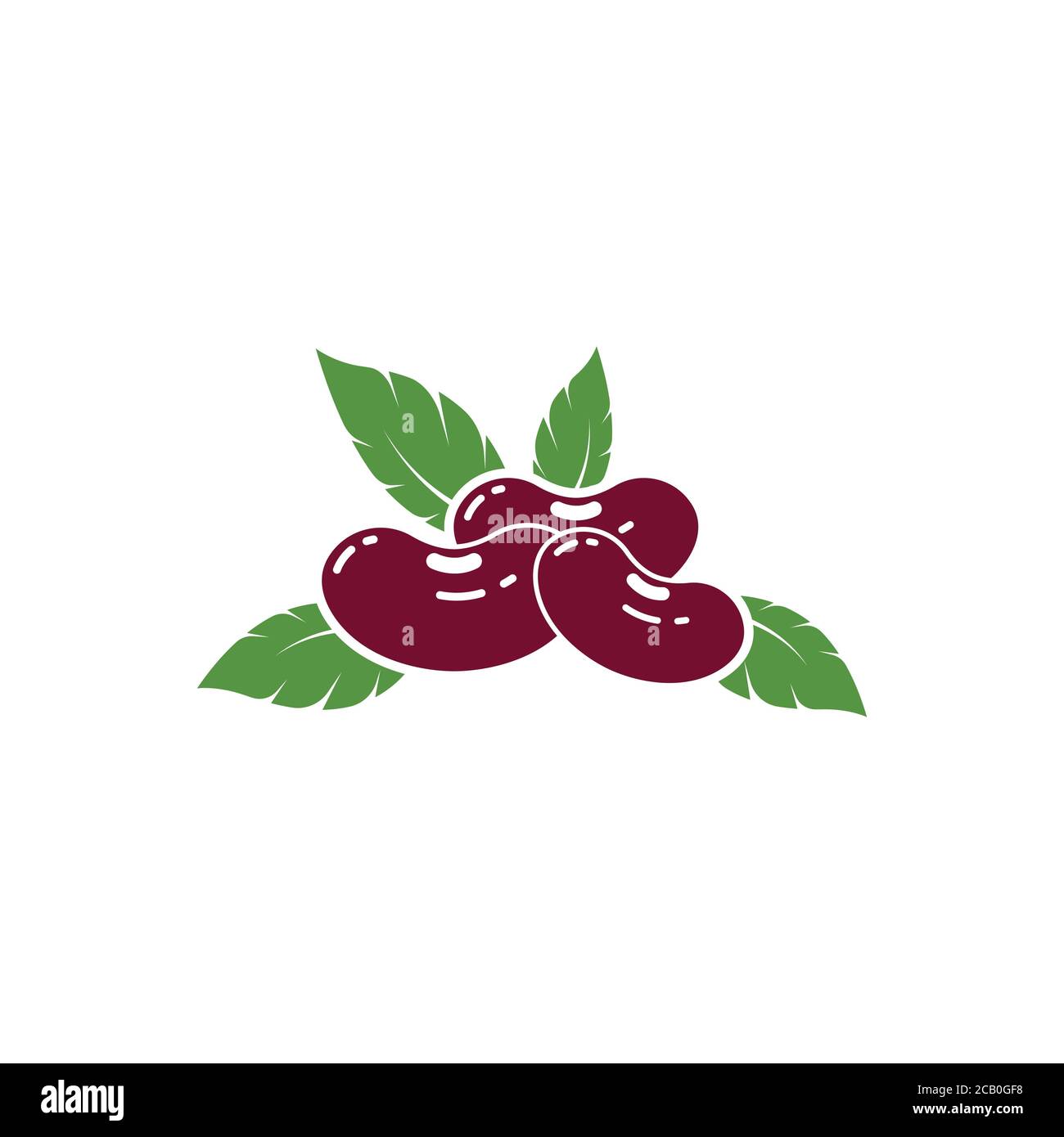 Organic kidney bean icon Cut Out Stock Images & Pictures - Alamy
