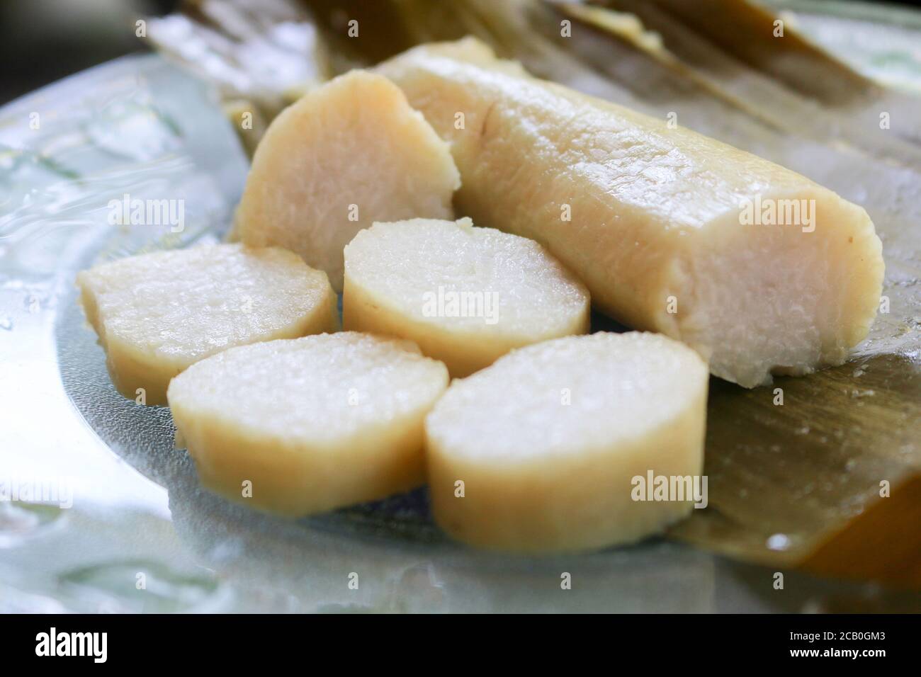 Close up photo of rice cake or commonly called lontong, traditional ...