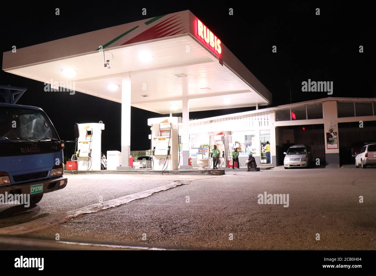 Gas station at night hi-res stock photography and images - Alamy