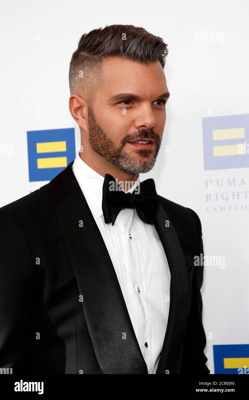 LOS ANGELES - MAR 30: AJ Gibson at the Human Rights Campaign 2019 Los ...