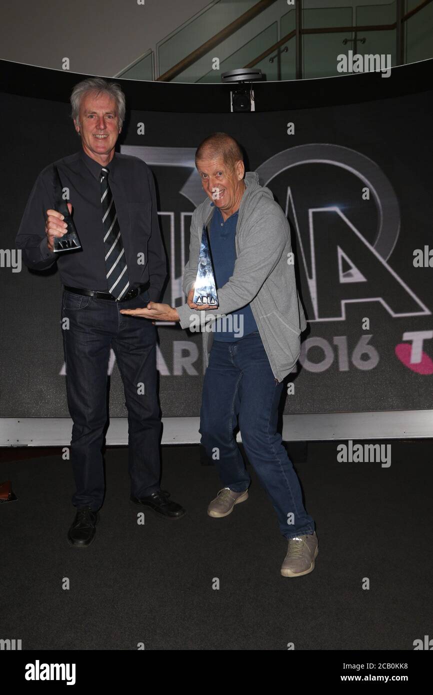 Roy Slaven, H.G Nelson attend the 30th ARIA Awards nomination event ...