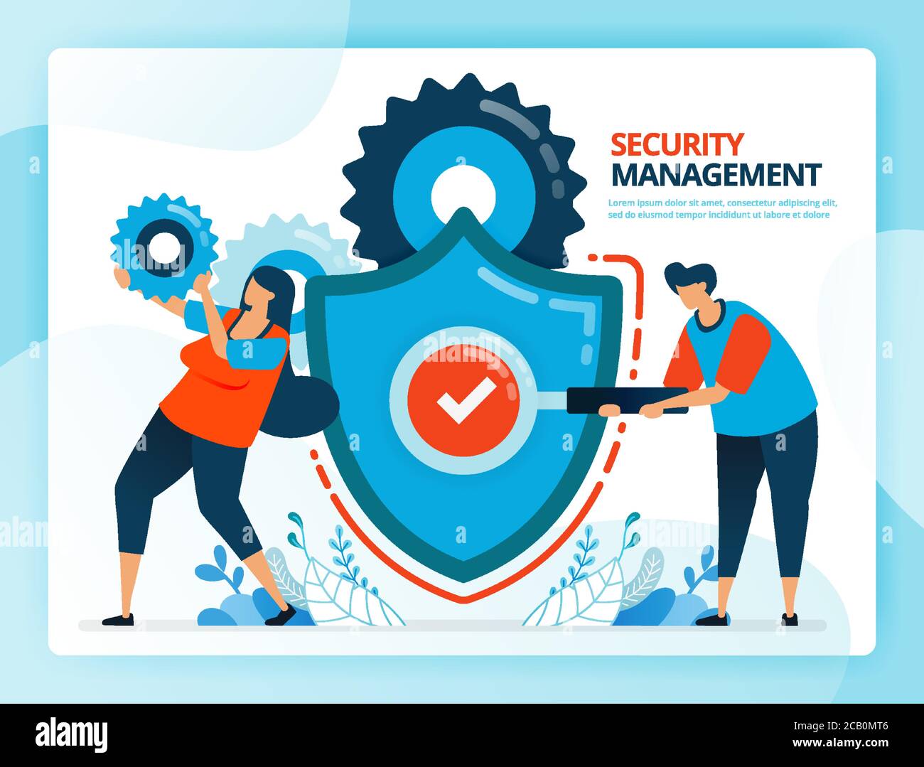Vector illustration for security checks and prevention management ...