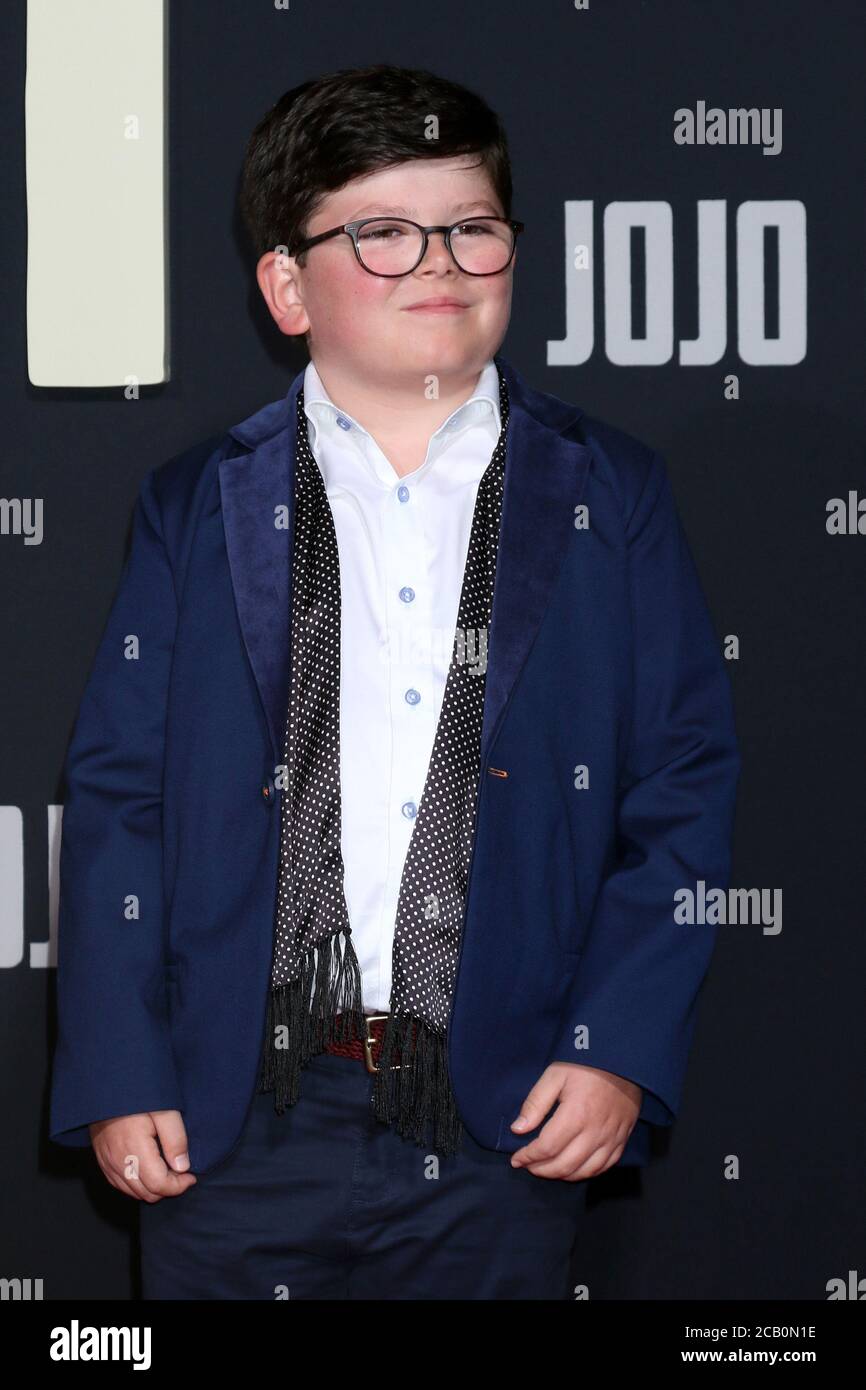 LOS ANGELES - OCT 15: Archie Yates at the "Jojo Rabbit" Premiere at the ...