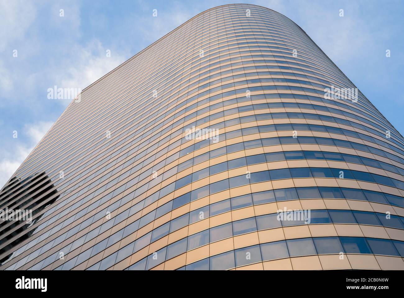 Low Angle View Of Tall Corporate Building Stock Photo - Alamy