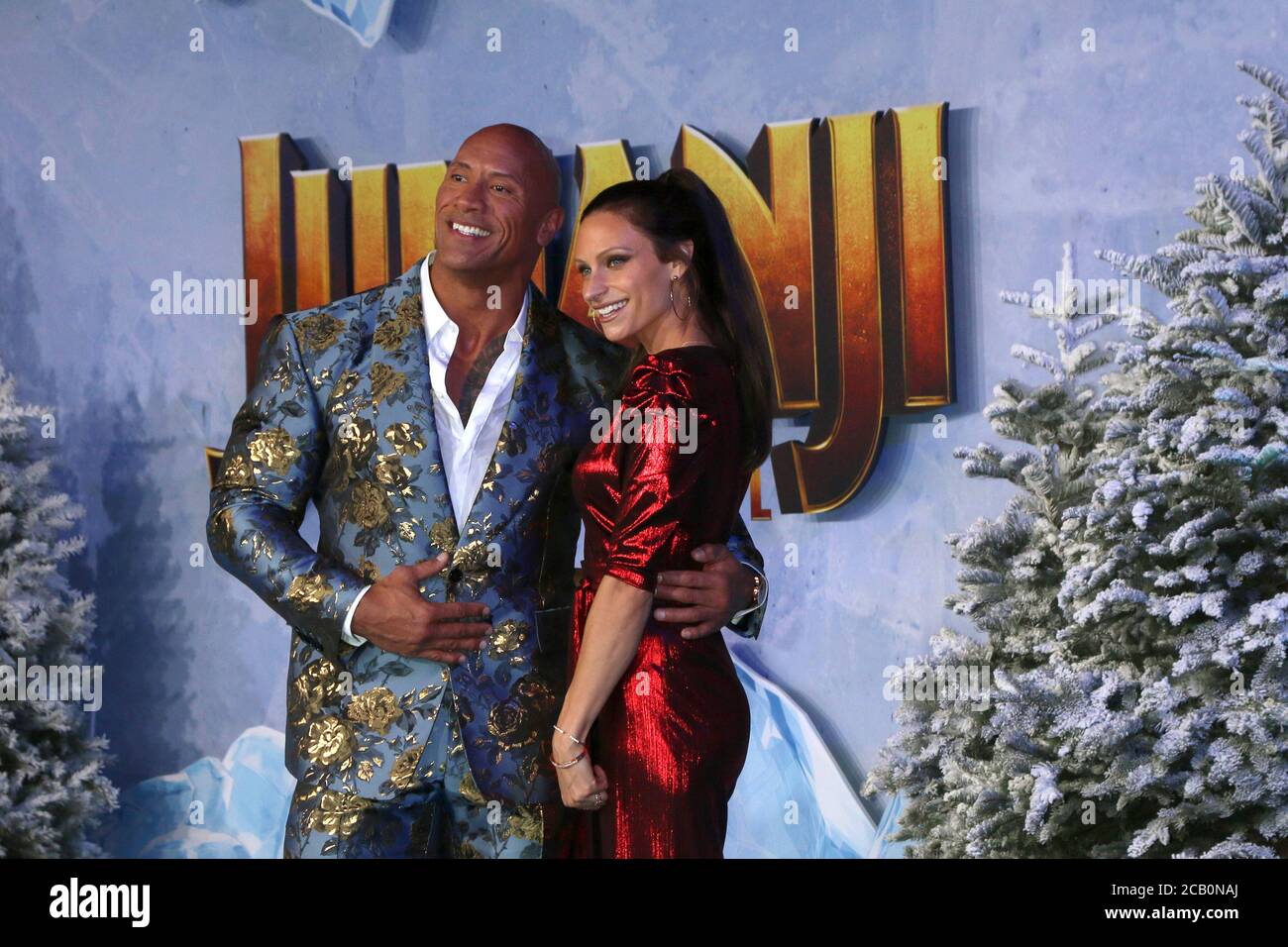 LOS ANGELES - DEC 9: Dwayne Johnson, Lauren Hashian at the "Jumanji: The Next Level" Premiere at ...