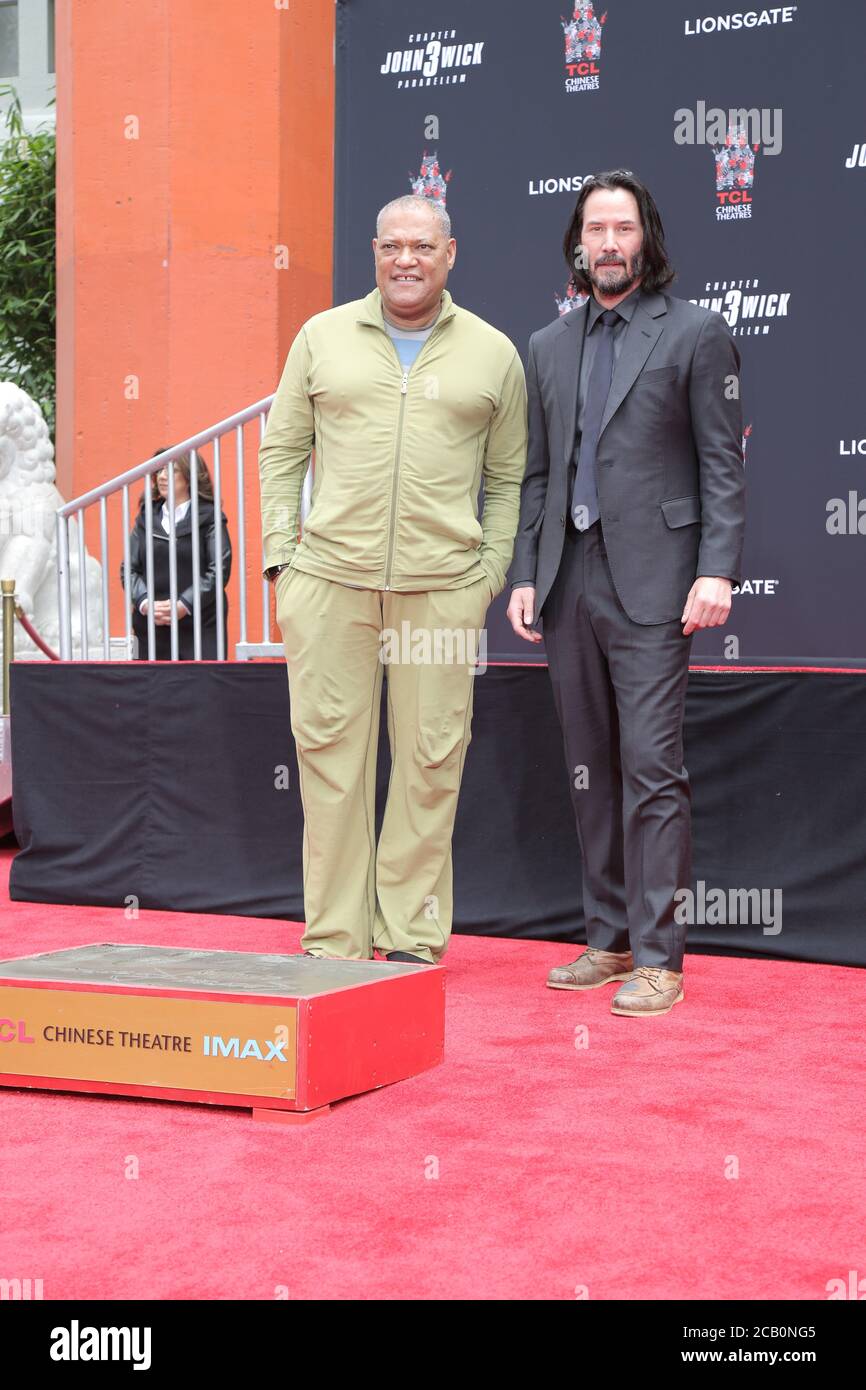 LOS ANGELES - MAY 14: Laurence Fishburne, Keanu Reeves at the Keanu ...