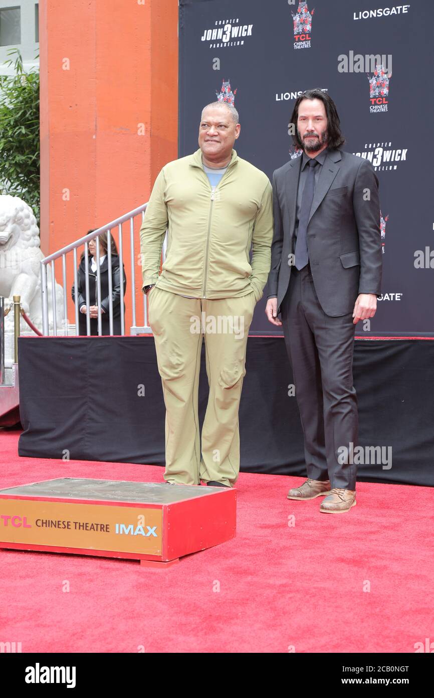 LOS ANGELES - MAY 14: Laurence Fishburne, Keanu Reeves at the Keanu ...