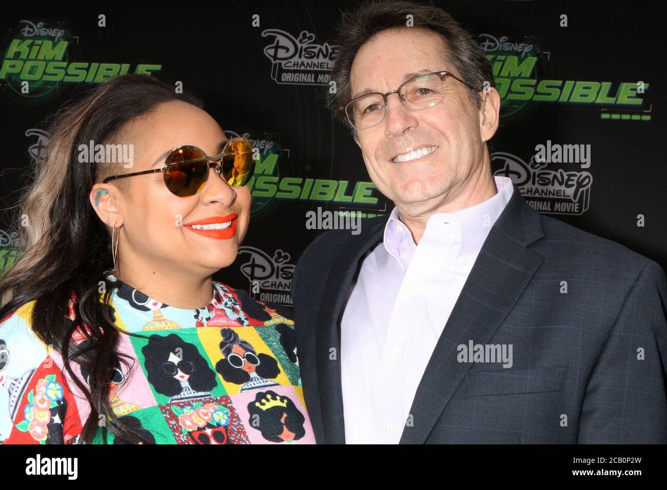 LOS ANGELES - FEB 12: Raven-Symone, Gary Marsh at the "Kim Possible ...