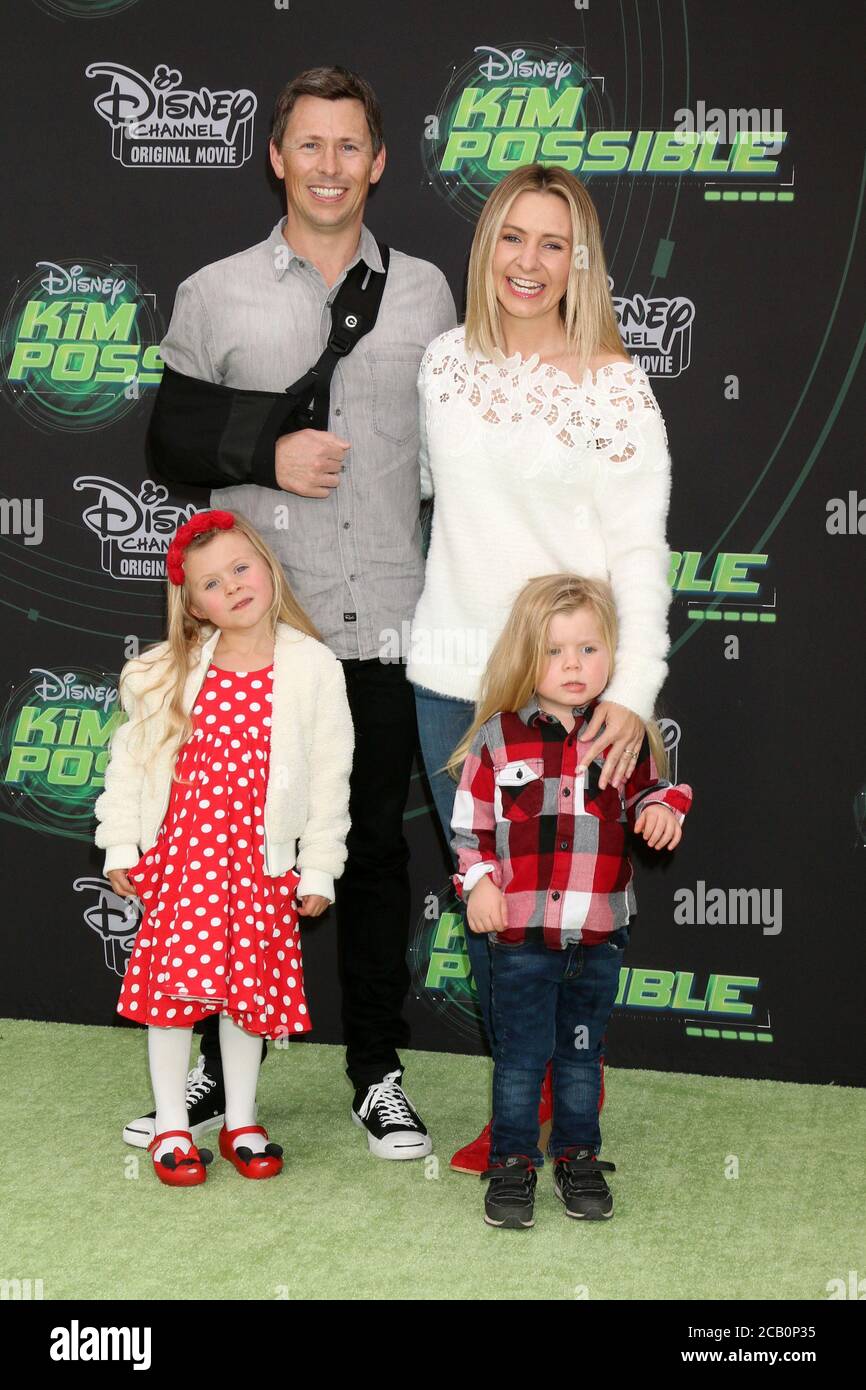 LOS ANGELES - FEB 12: Michael Cameron, Kenzie Cameron, Hutton Cameron ...