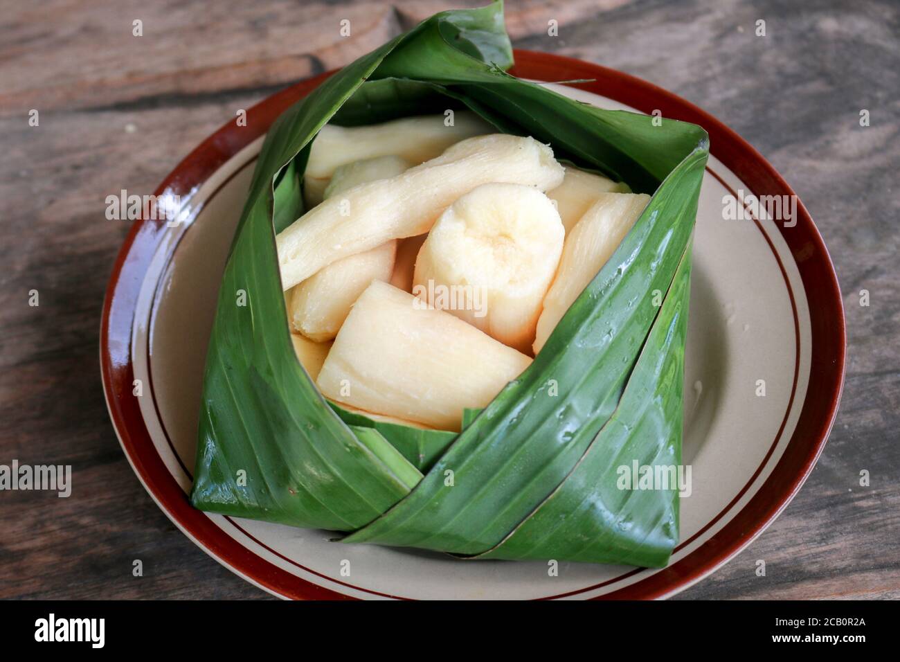 Tapai or Tape or Peuyeum are traditional food snack from indonesia ...