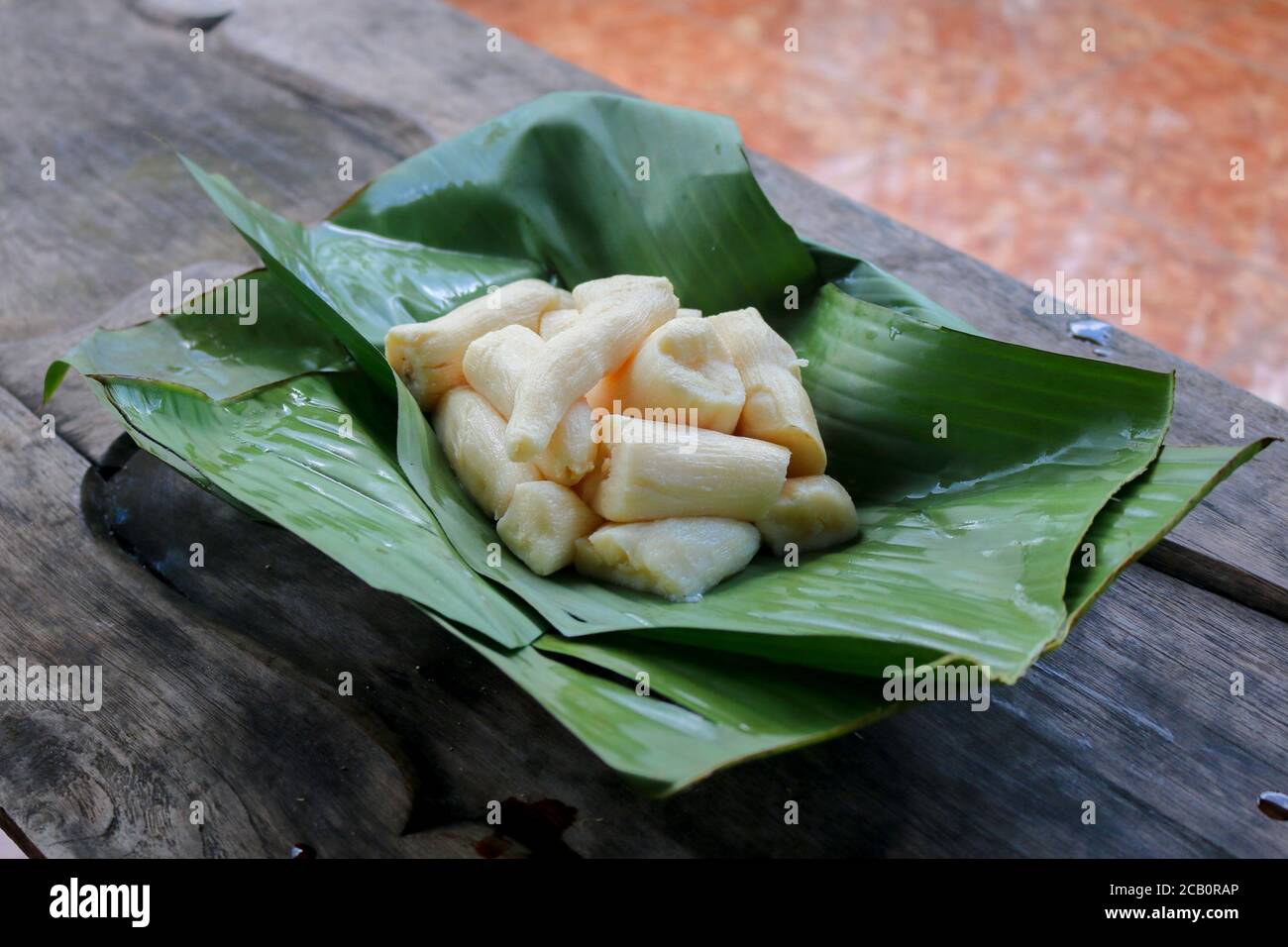 Tapai or Tape or Peuyeum are traditional food snack from indonesia ...