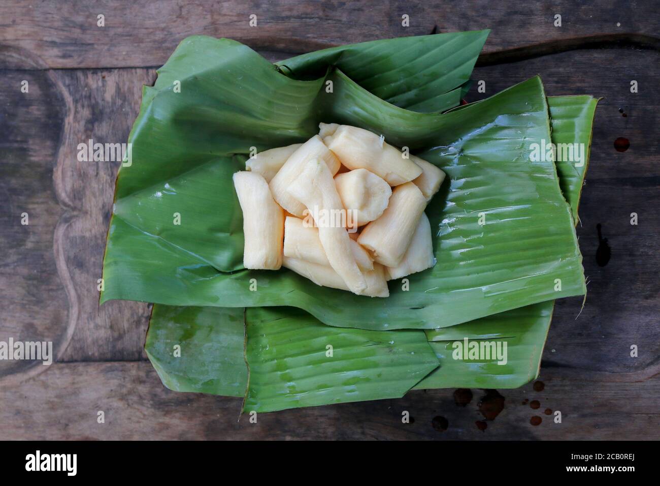 Tapai or Tape or Peuyeum are traditional food snack from indonesia ...