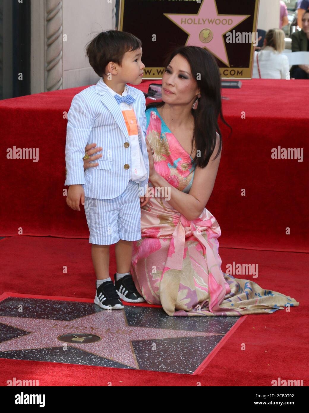 LOS ANGELES - MAY 1: Lucy Liu, son Rockwell Lloyd Liu at the Lucy Liu ...