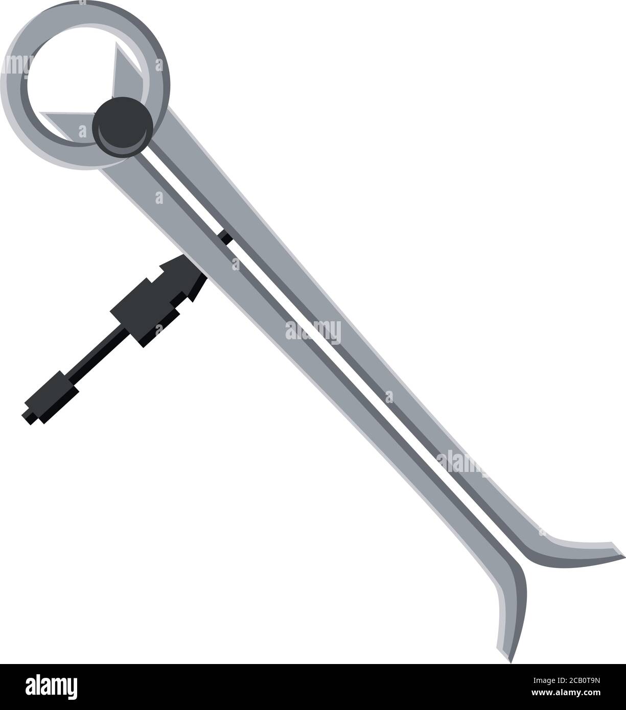 compass tool on white background vector illustration design Stock ...