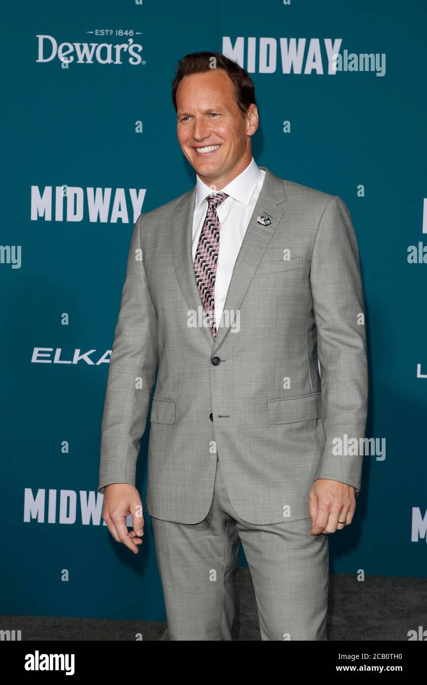 LOS ANGELES - NOV 5: Patrick Wilson at the "Midway" Premiere at the ...